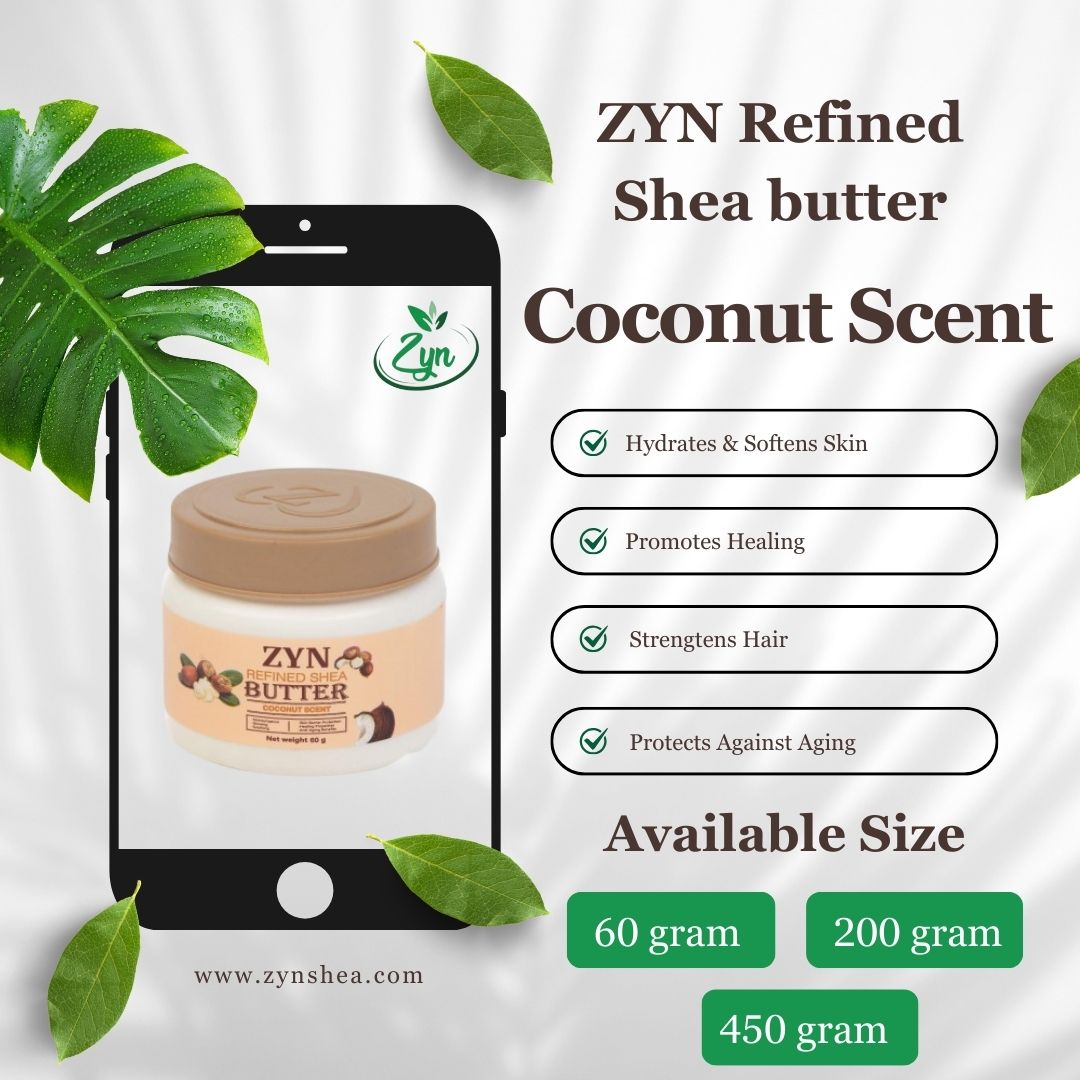 ZYN Refined Shea butter Coconut Scent – zynshea.com